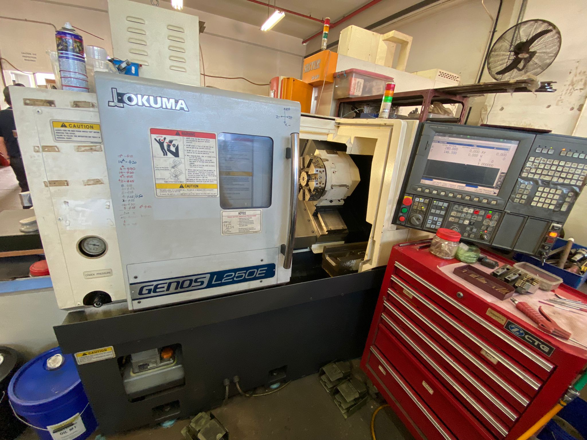 CNC lathe Okuma 250E